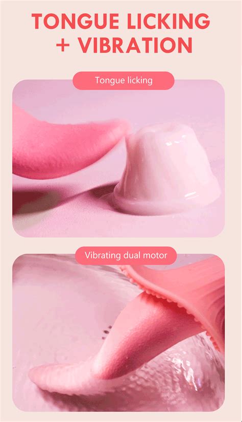 Jual Realistic Tongue Vibrators For Women 10 Speedsg Spot Clitoral Stimulator Heating Tongue