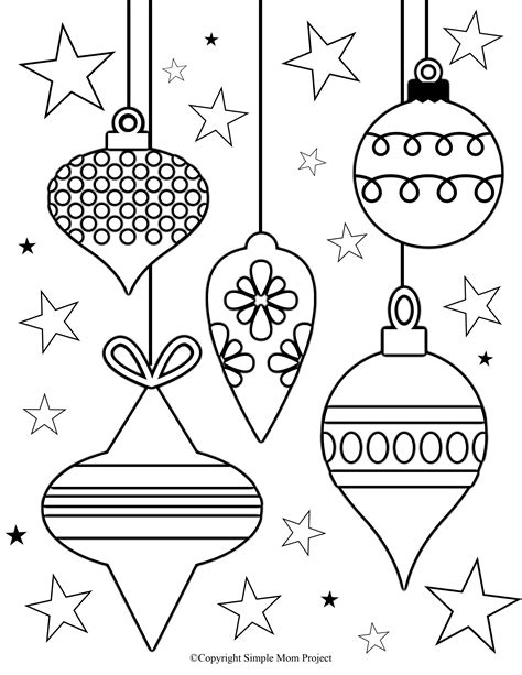 Free Easy To Print Christmas Coloring Pages